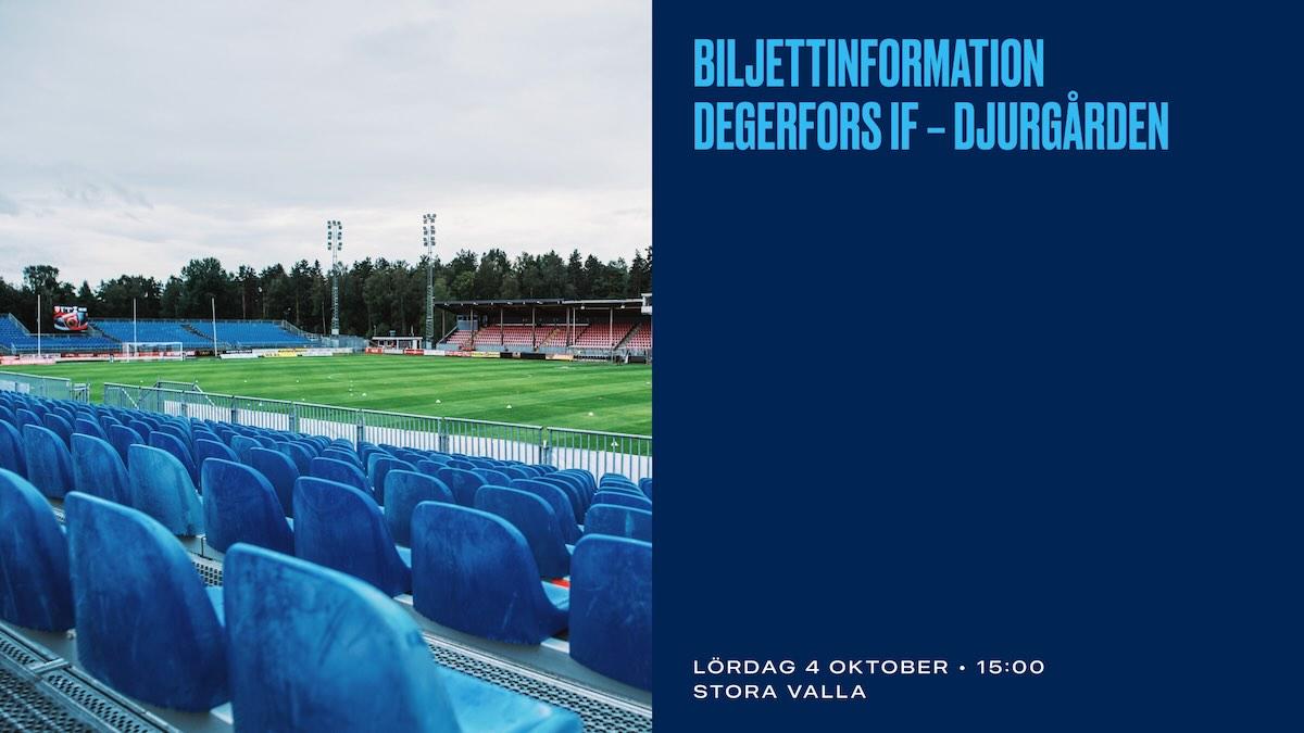 Inför Degerfors - Djurgården | Djurgården Fotboll