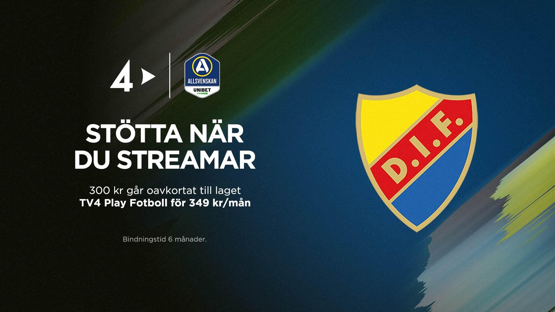 Skaffa TV4 Play till rabatterat pris via DIF | Djurgården Fotboll