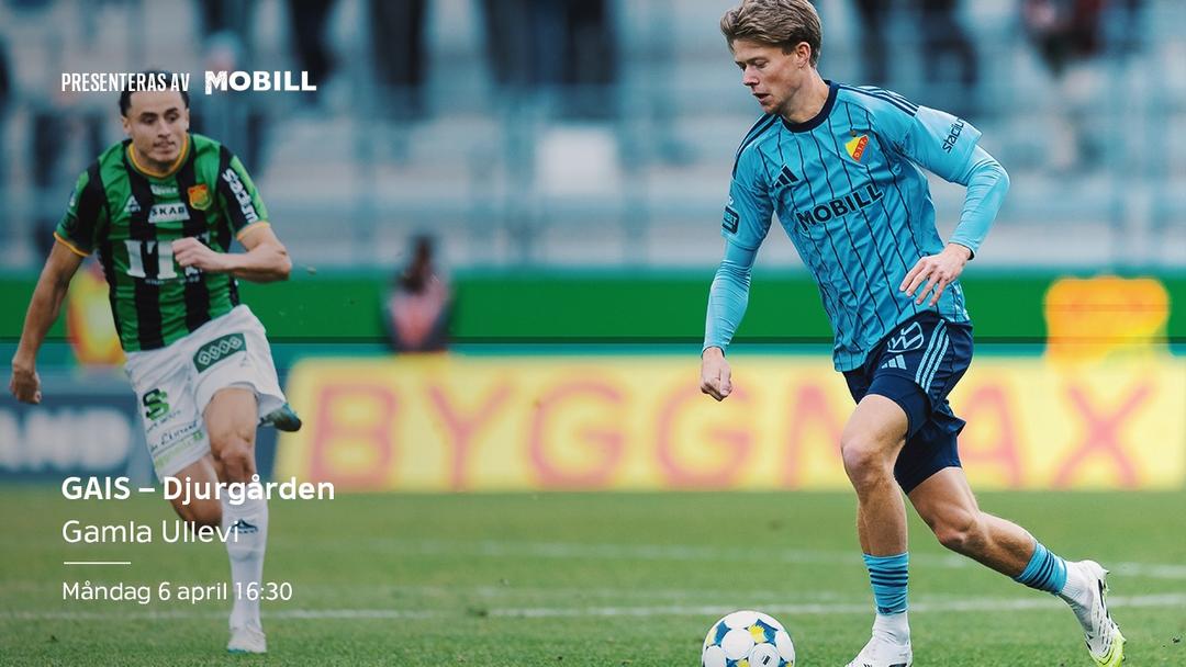 Biljettsläpp till GAIS - Djurgården | Djurgården Fotboll